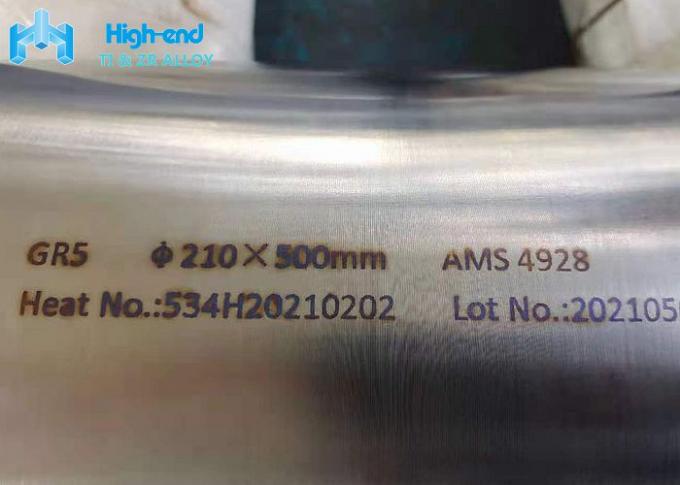 Aerospace 220mm Titanium Round Bar Alloy AMS4928 Ti-6Al4V